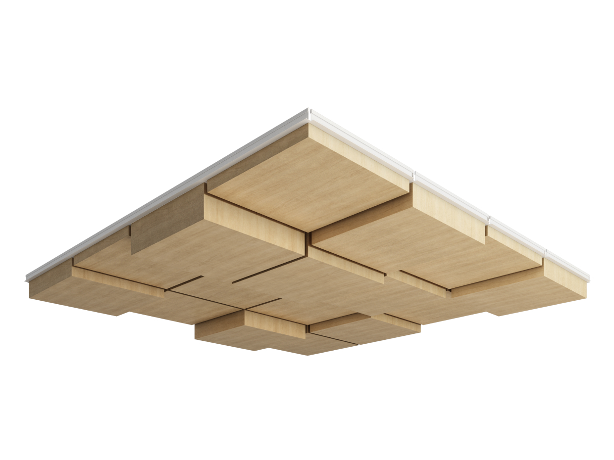 Folded Grid 001 - Ceiling Tiles Grid | CSI Creative