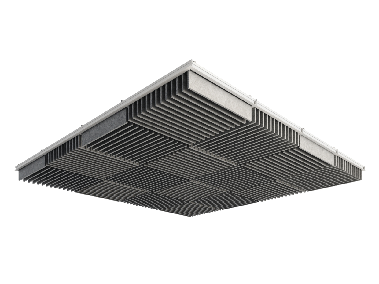 Blade Grid 001 - Ceiling Acoustic Diffuser | CSI Creative