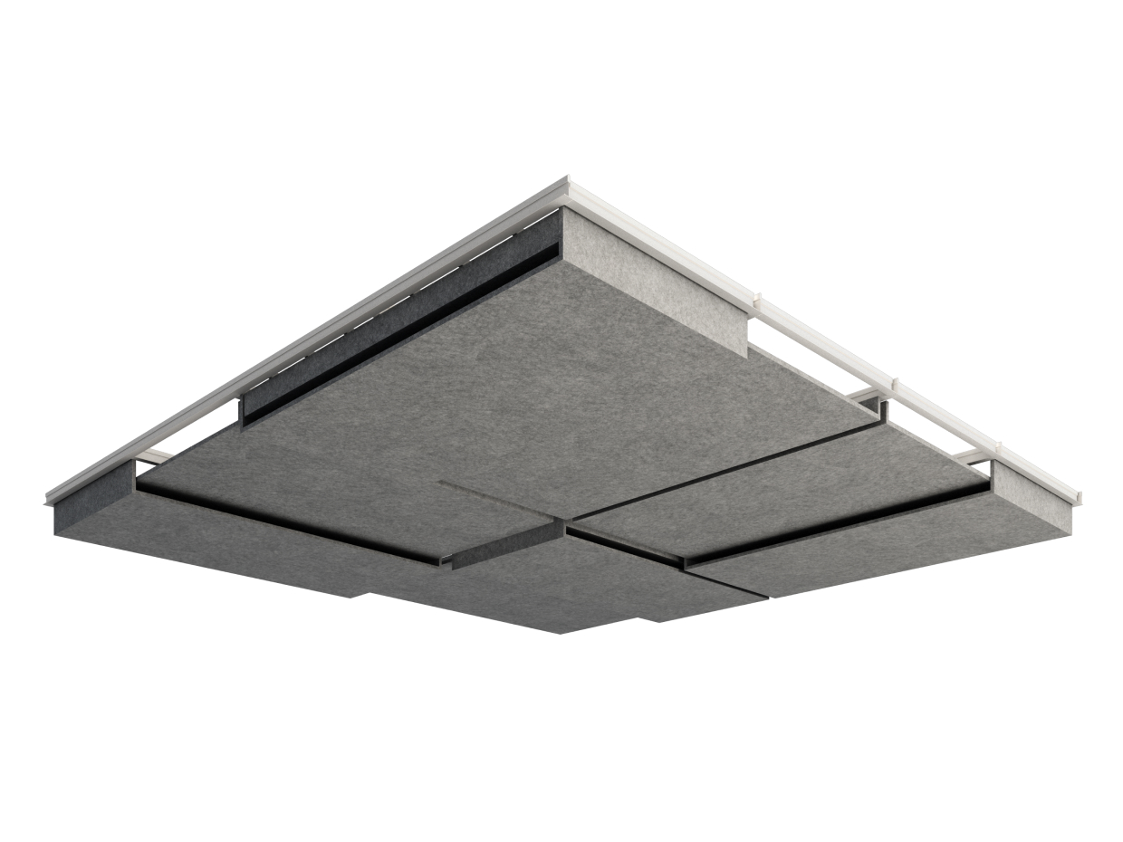 Folded Grid 002 - Acoustic Ceiling Tile 2x4 | CSI Creative