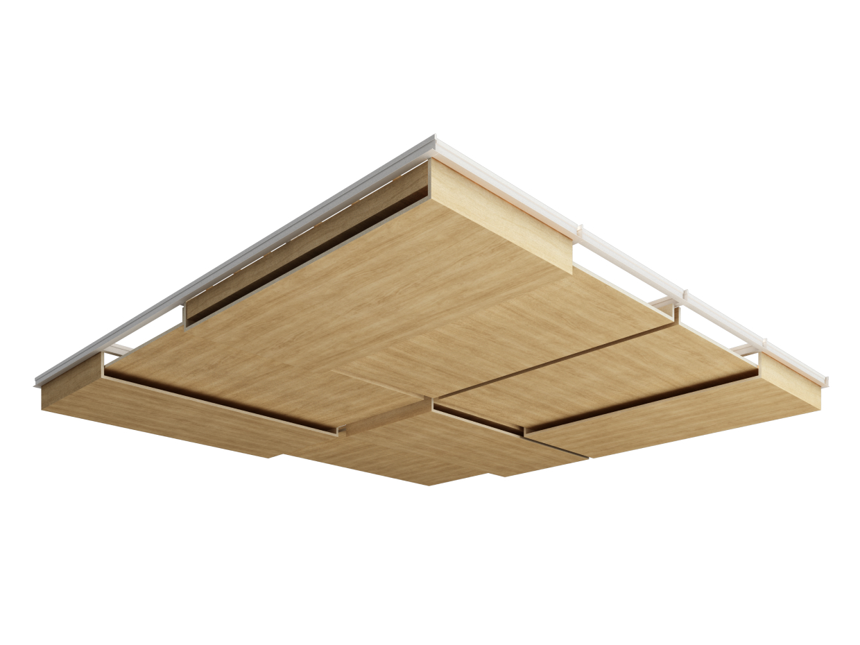 Folded Grid 002 - Acoustic Ceiling Tile 2x4 | CSI Creative