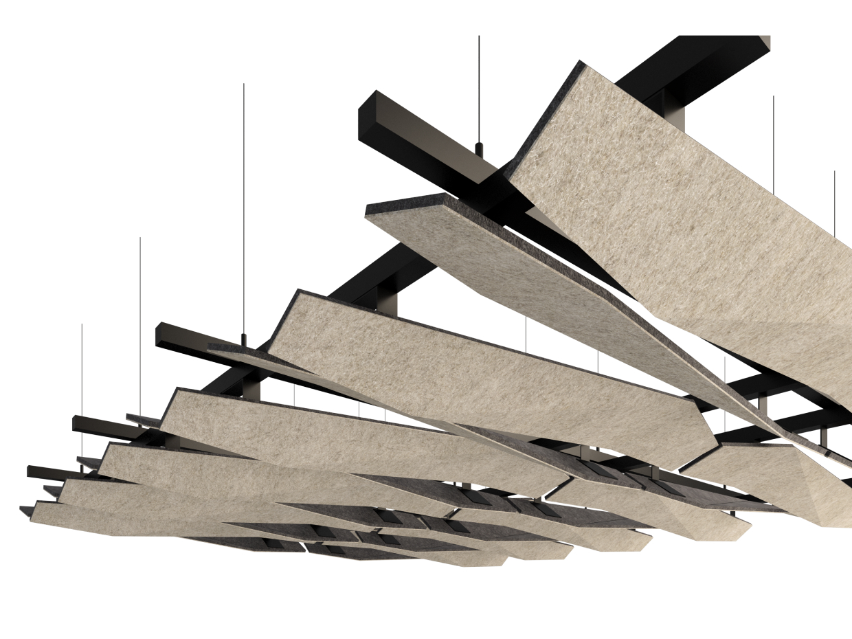 Faceted Baffles 003 - Hanging Sound Baffles | CSI Creative