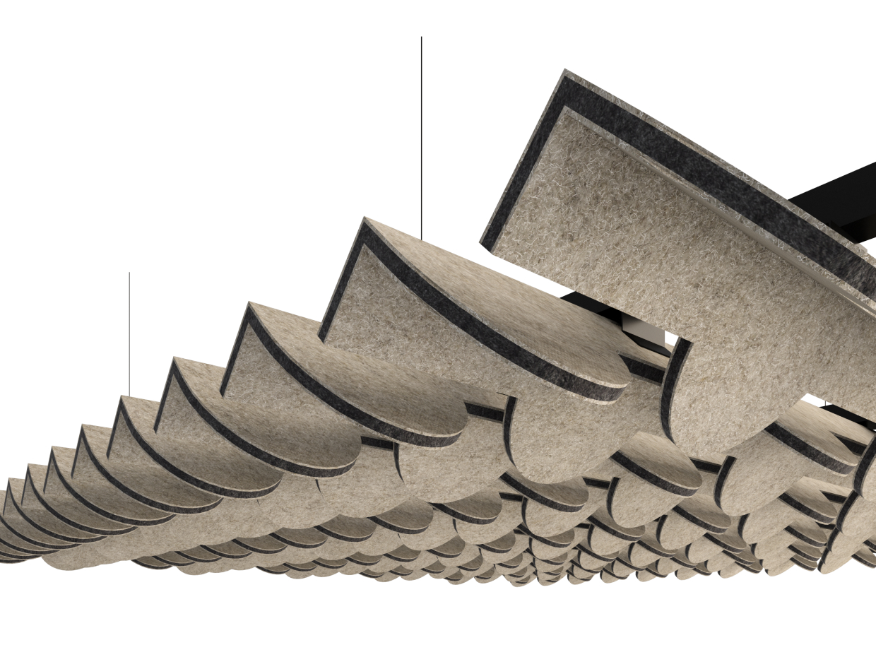 Faceted Baffles 002 - Hanging Acoustic Baffles | CSI Creative