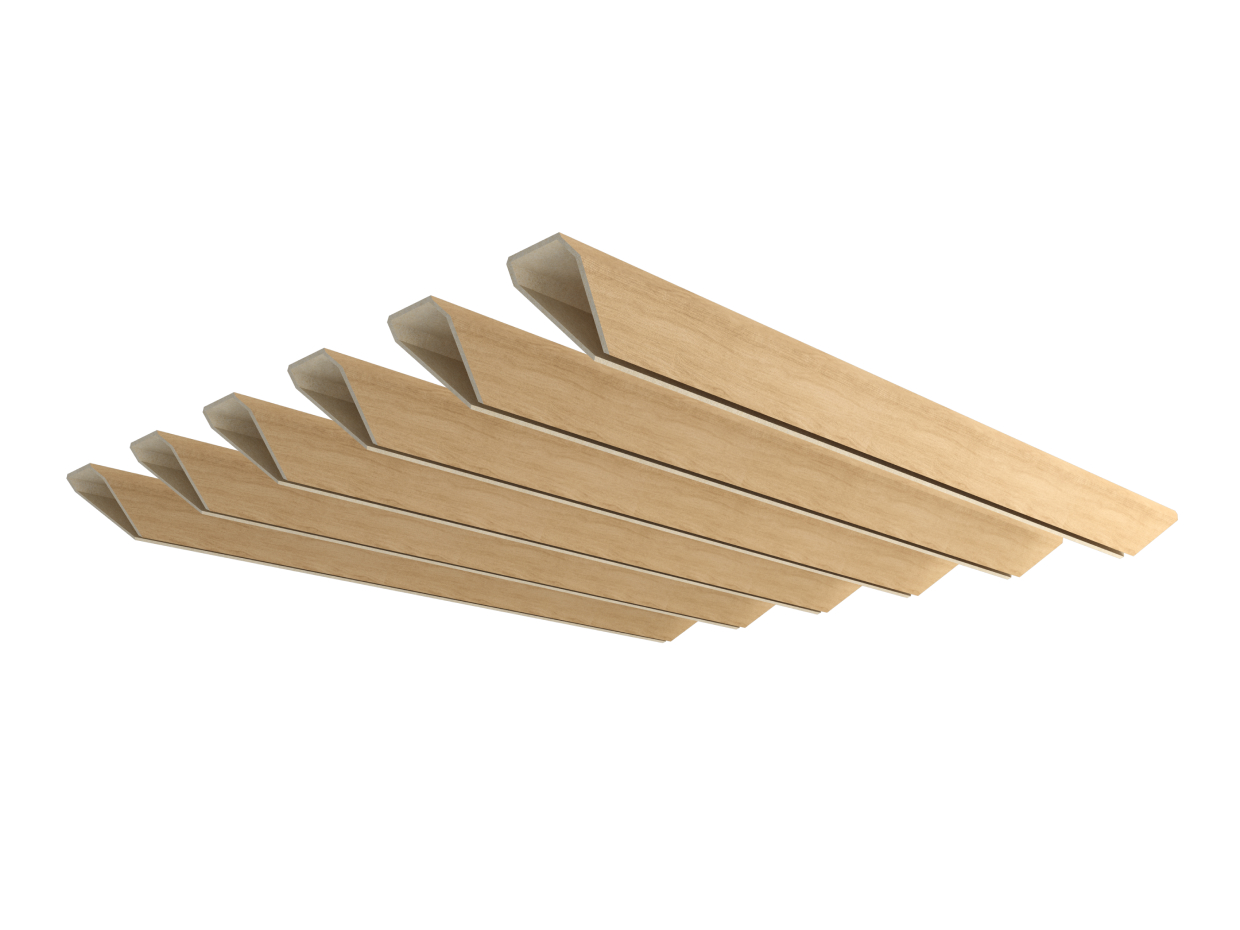 Folded Baffles 006 - Hanging Ceiling Baffles | CSI Creative