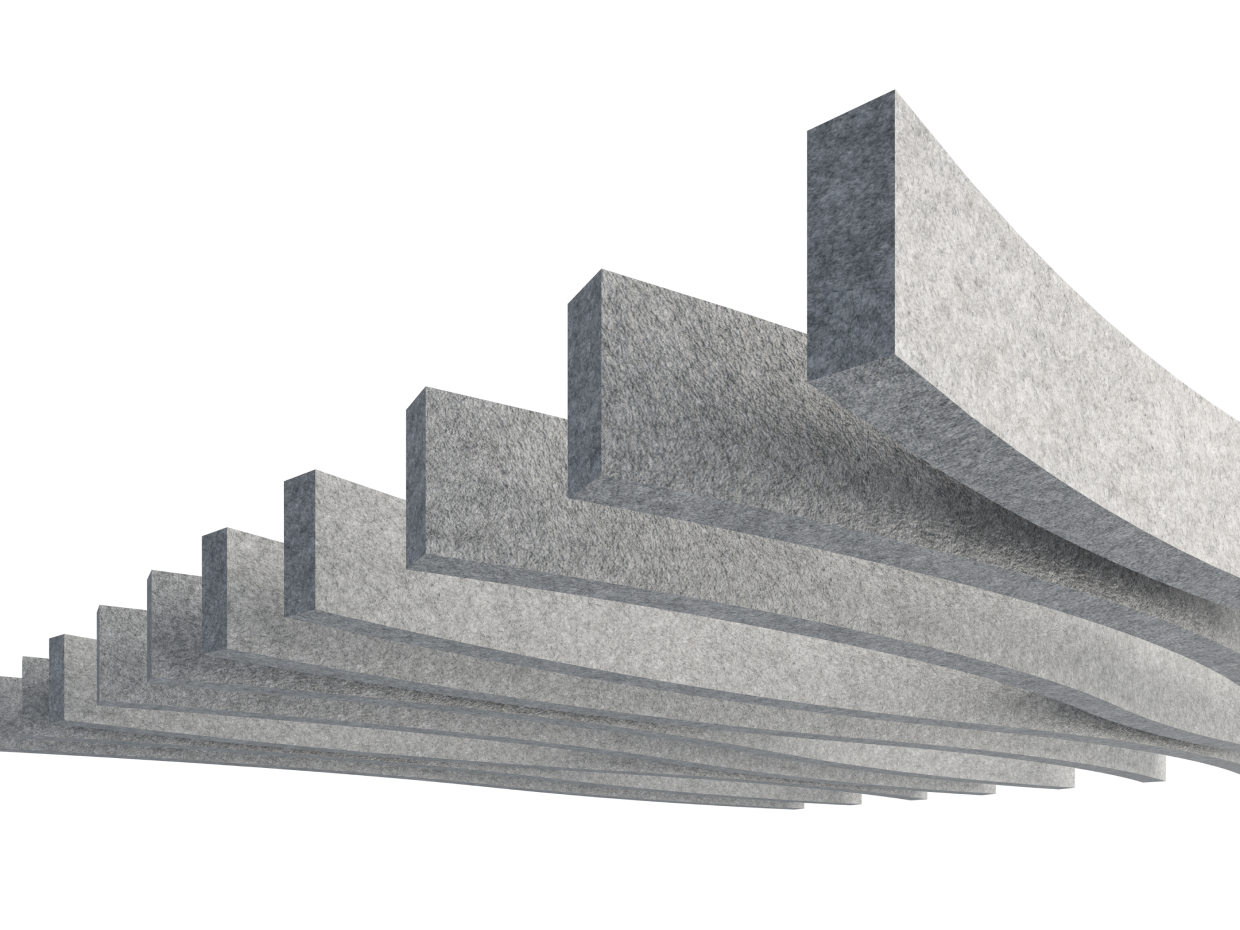 Folded Baffles 007 - Linear Baffle Ceiling System | CSI Creative