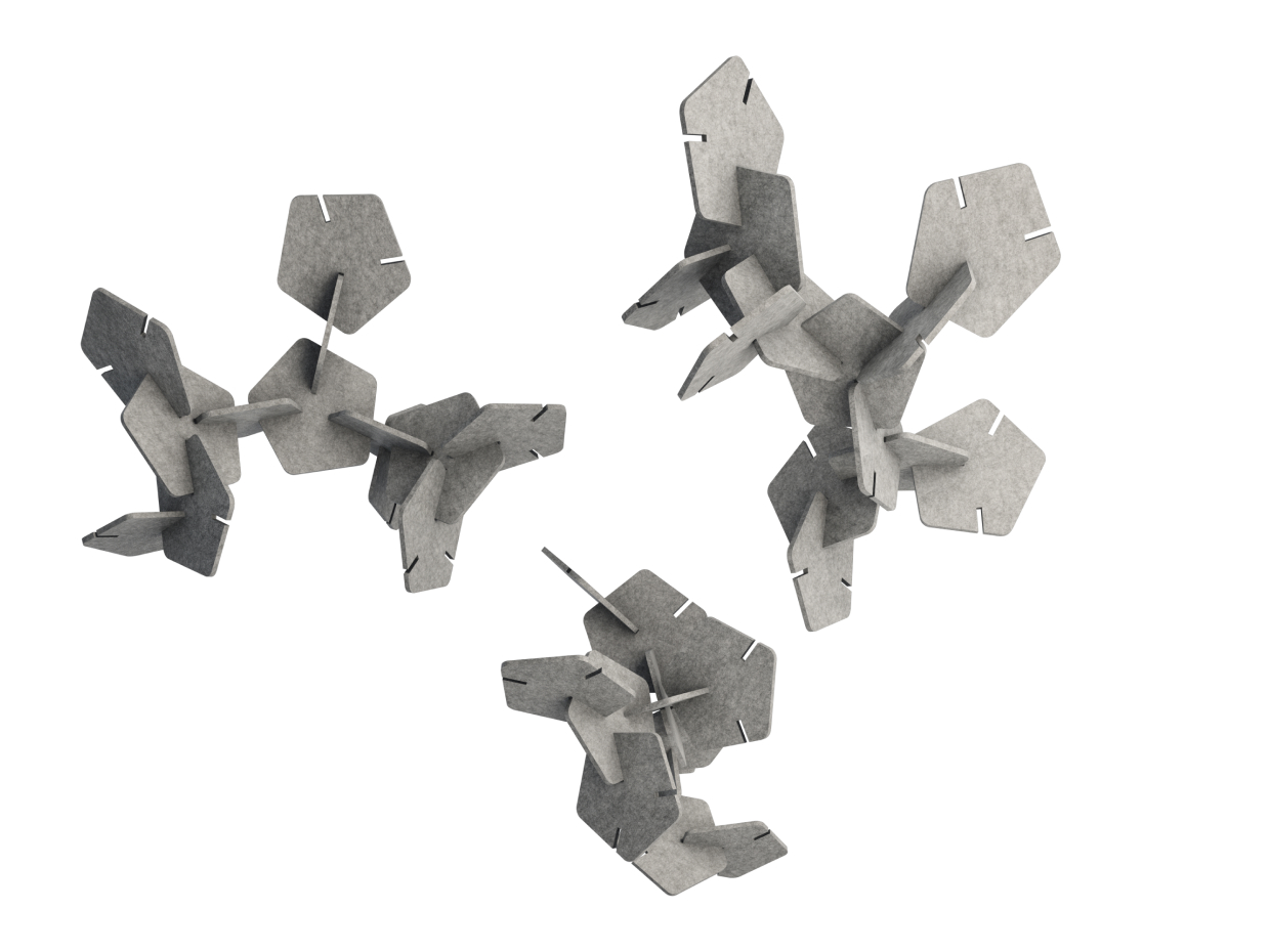 Notched Clouds 004 - Acoustic Felt Clouds | CSI Creative