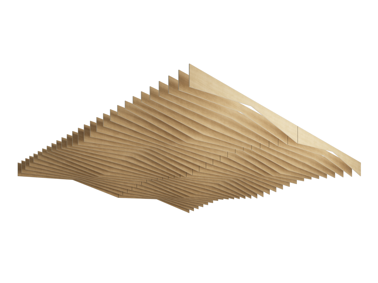 Single Baffles 003 - Wood Ceiling Baffles | CSI Creative