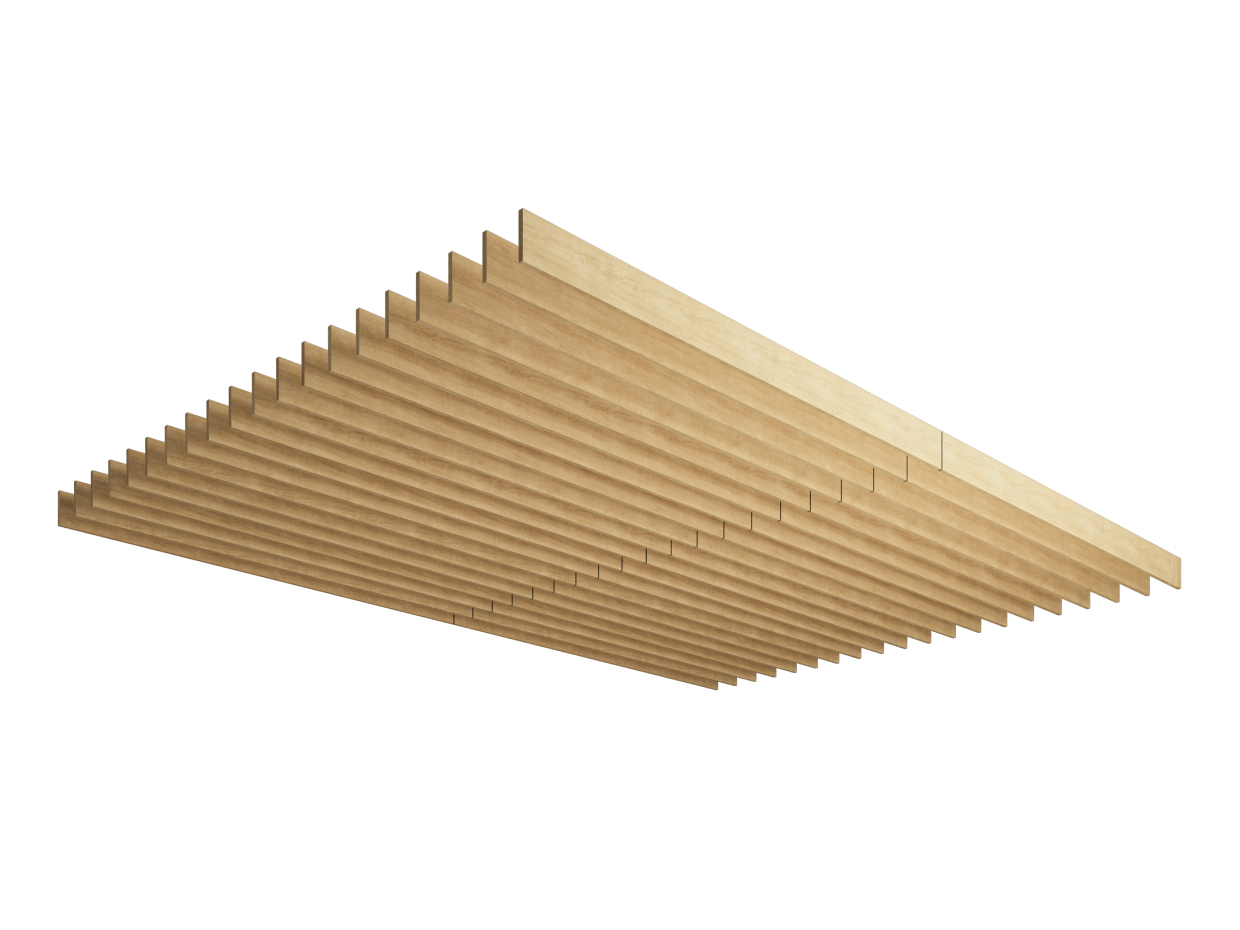 Folded Baffles 002 - Felt Acoustic Ceiling Baffles | CSI Creative