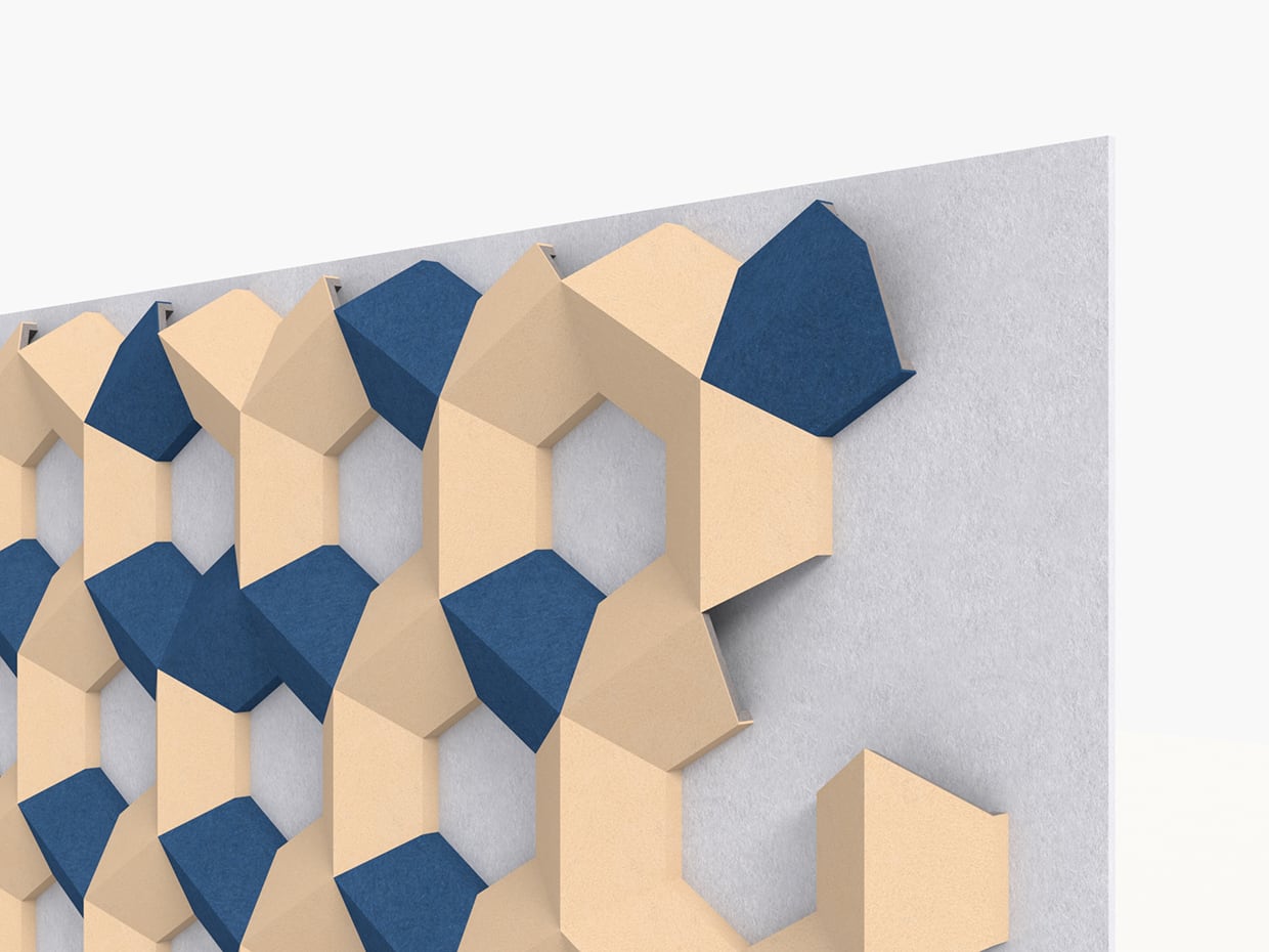 Folded Plug Surfaces 011 - Felt Sound Panels | CSI Creative
