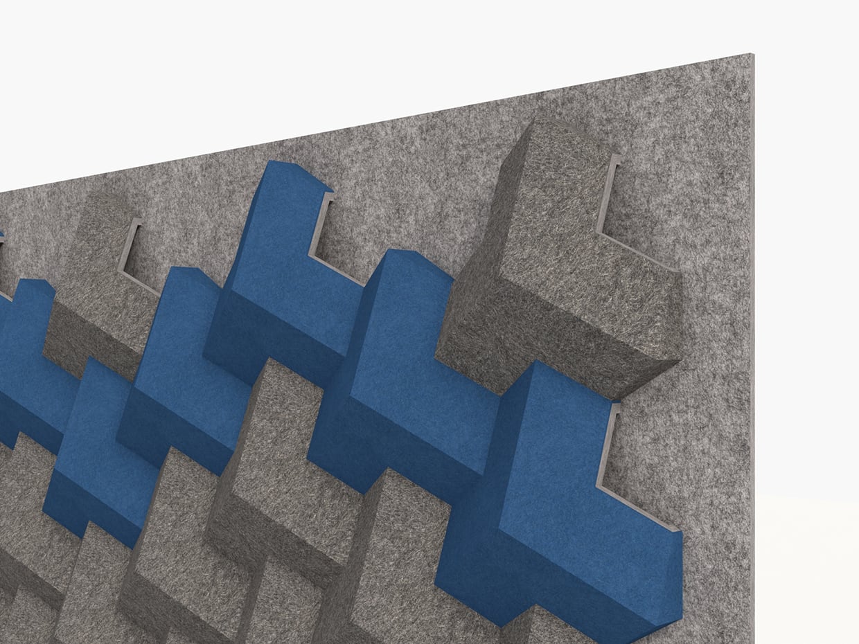 Folded Plug Surfaces 009 - Felt Sound Absorption Wall Panel | CSI Creative