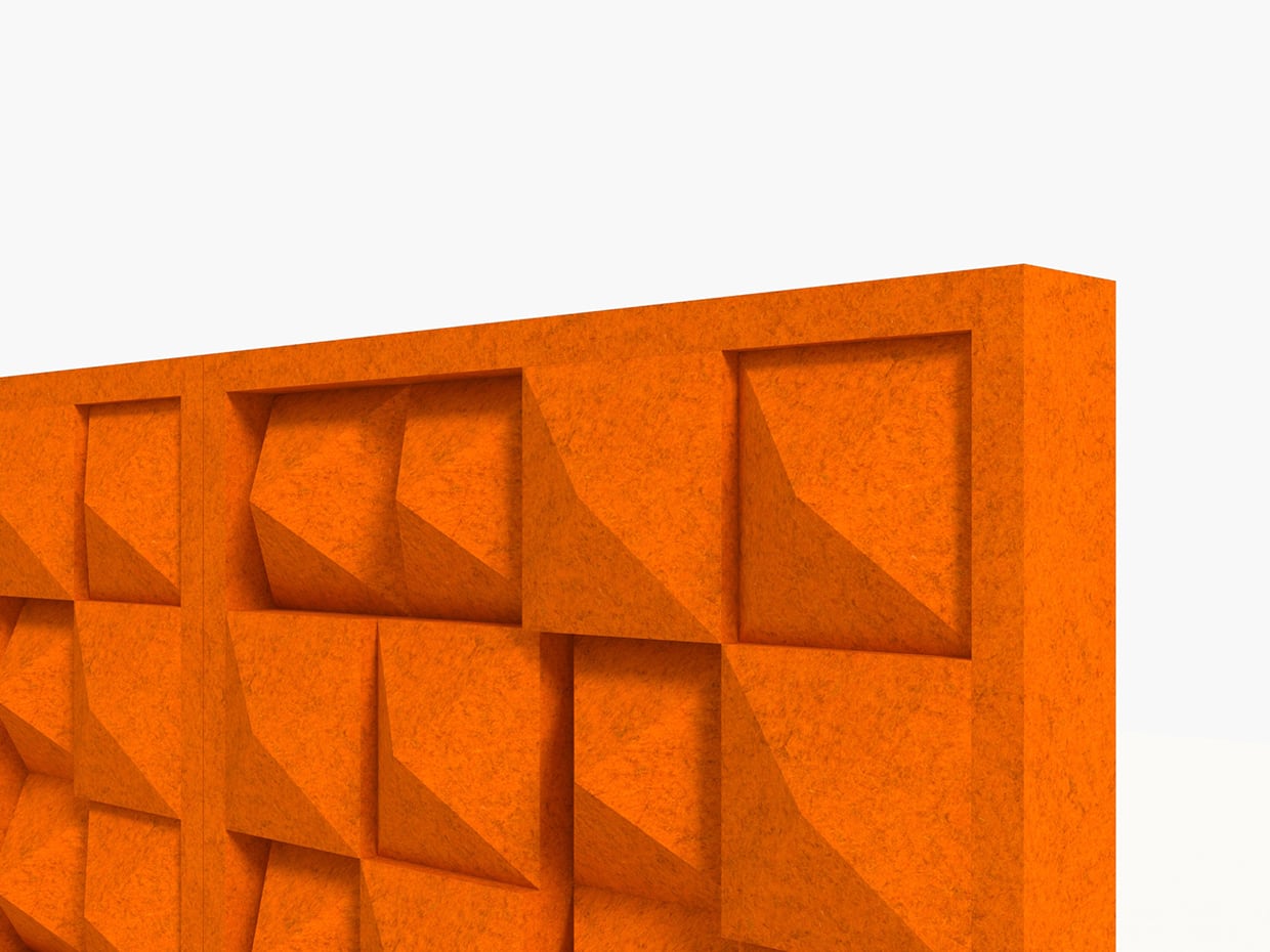 Folded Plug Surfaces 008 - Felt Sound Diffuser | CSI Creative