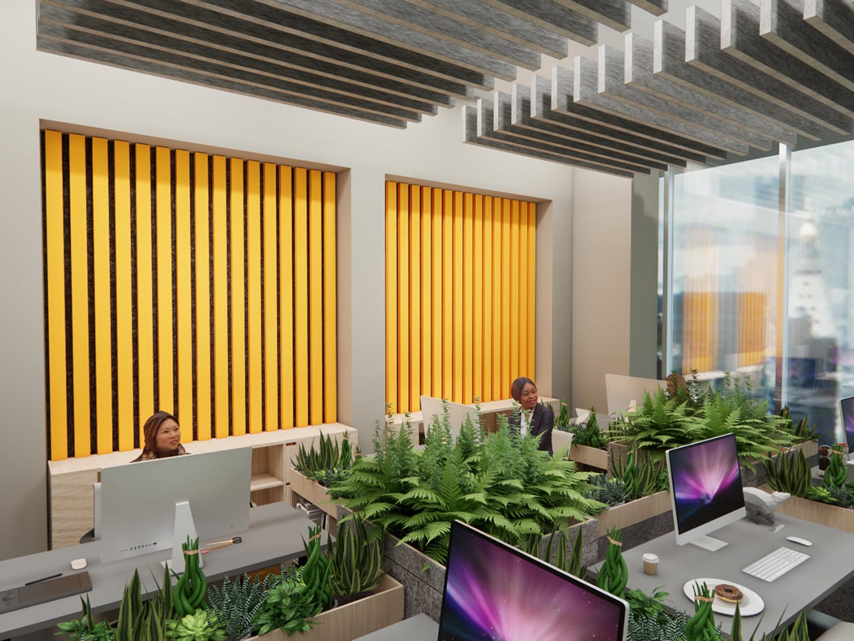 Folded Plug Surfaces 001 - Soundproofing Wall Panel | CSI Creative