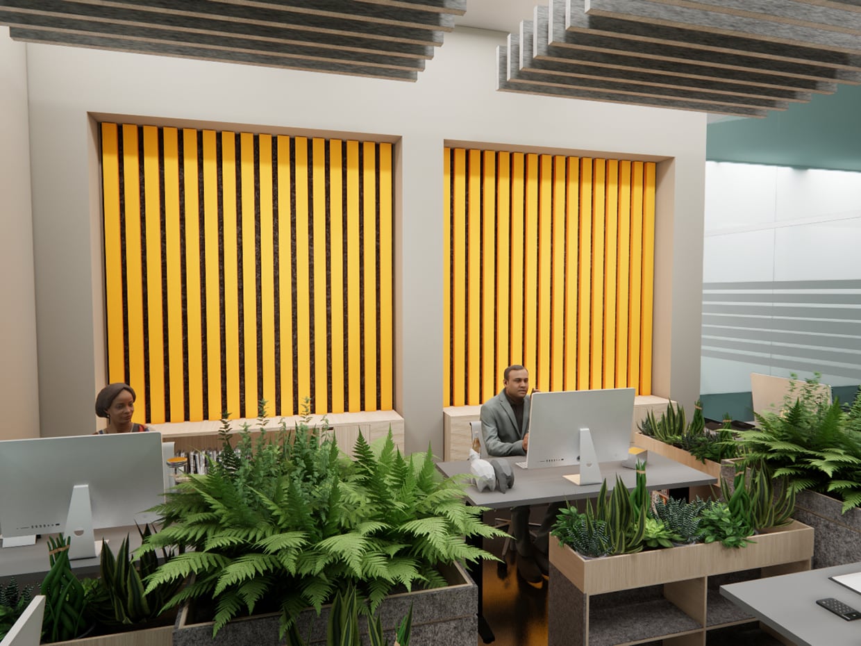 Folded Plug Surfaces 001 - Soundproofing Wall Panel | CSI Creative