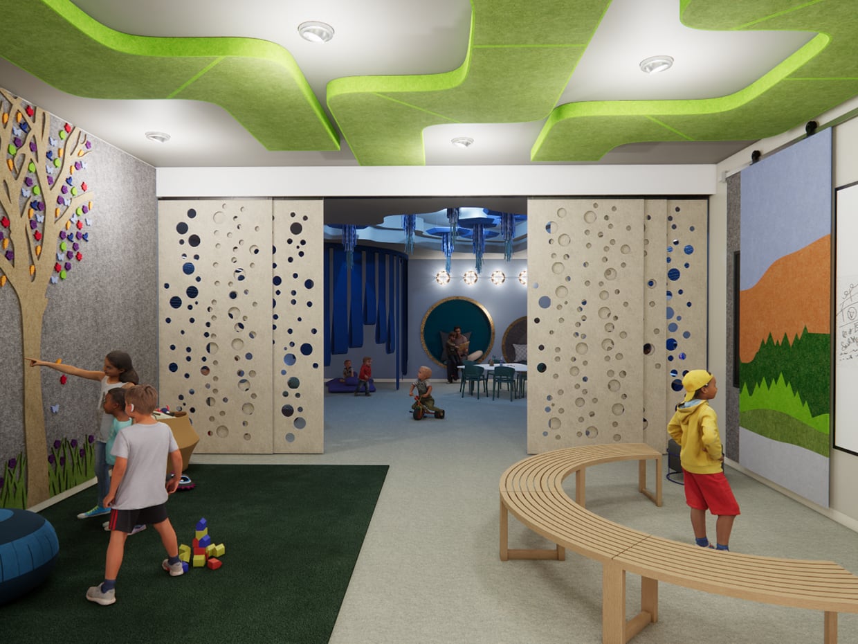 Single Dividers 013 - Noise Reducing Room Divider | CSI Creative