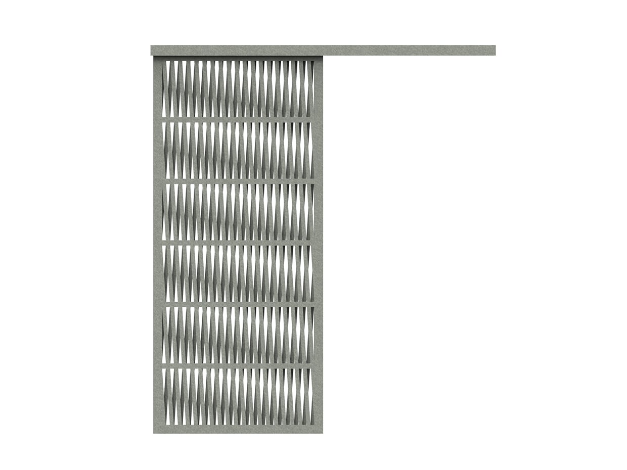Single Dividers 005 - Sliding Felt Panel | CSI Creative