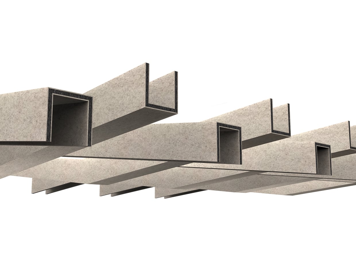 Folded Baffles 015 - Sound Absorbing Baffles | CSI Creative