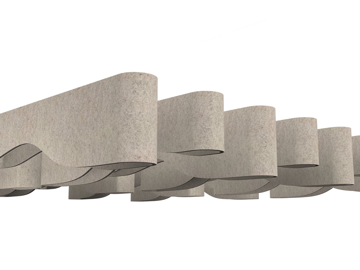 Folded Baffles 012 - Ceiling Baffles Acoustic | CSI Creative