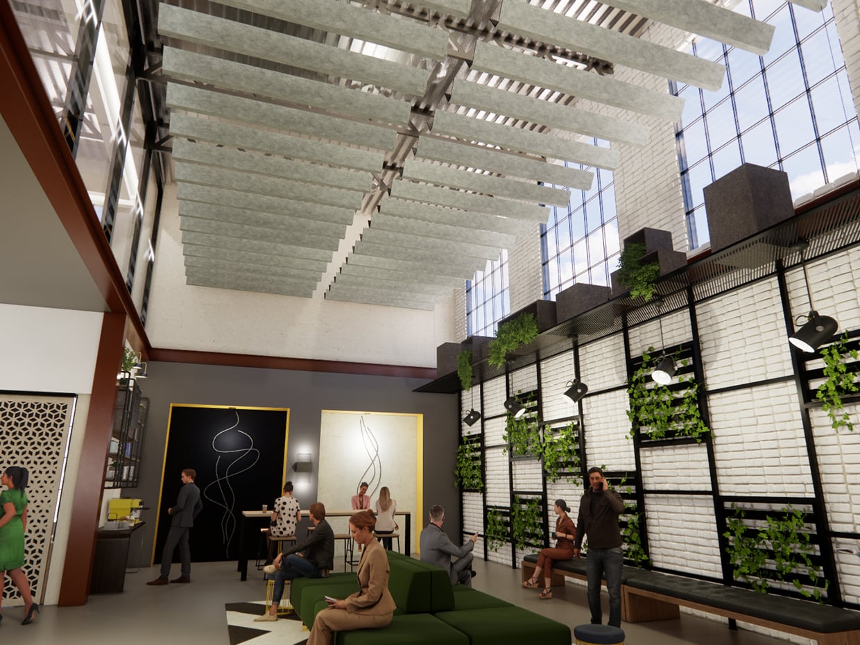 Folded Baffles 004 - Ceiling Sound Baffles | CSI Creative