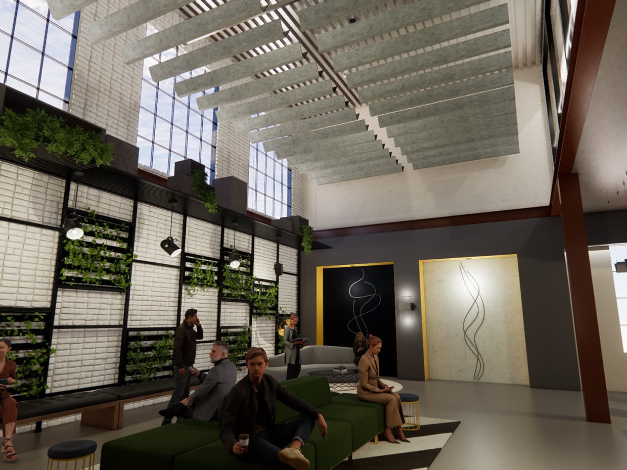 Folded Baffles 004 - Ceiling Sound Baffles | CSI Creative