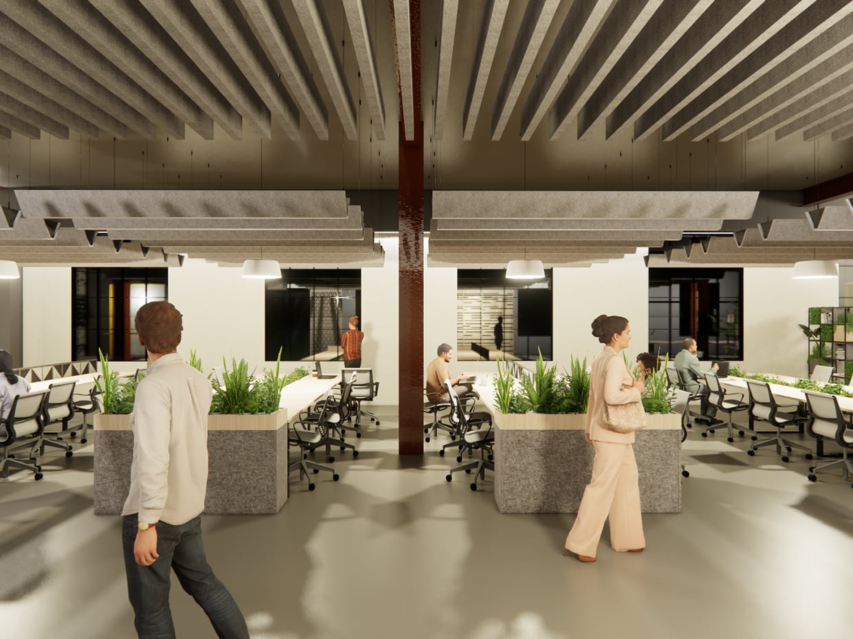 Folded Baffles 004 - Ceiling Sound Baffles | CSI Creative