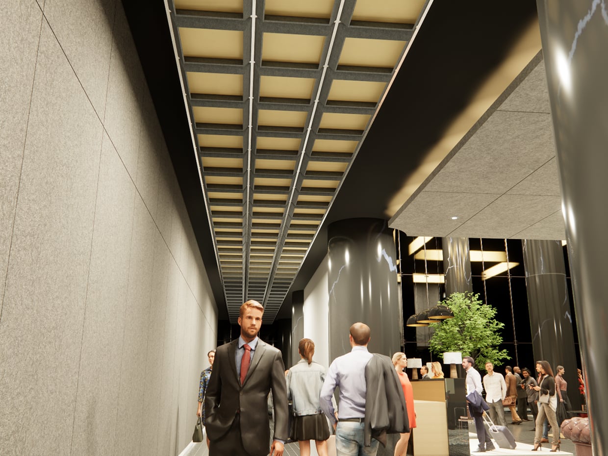 Folded Plug Grid 006 - Acoustic Ceiling Tile Grid | CSI Creative