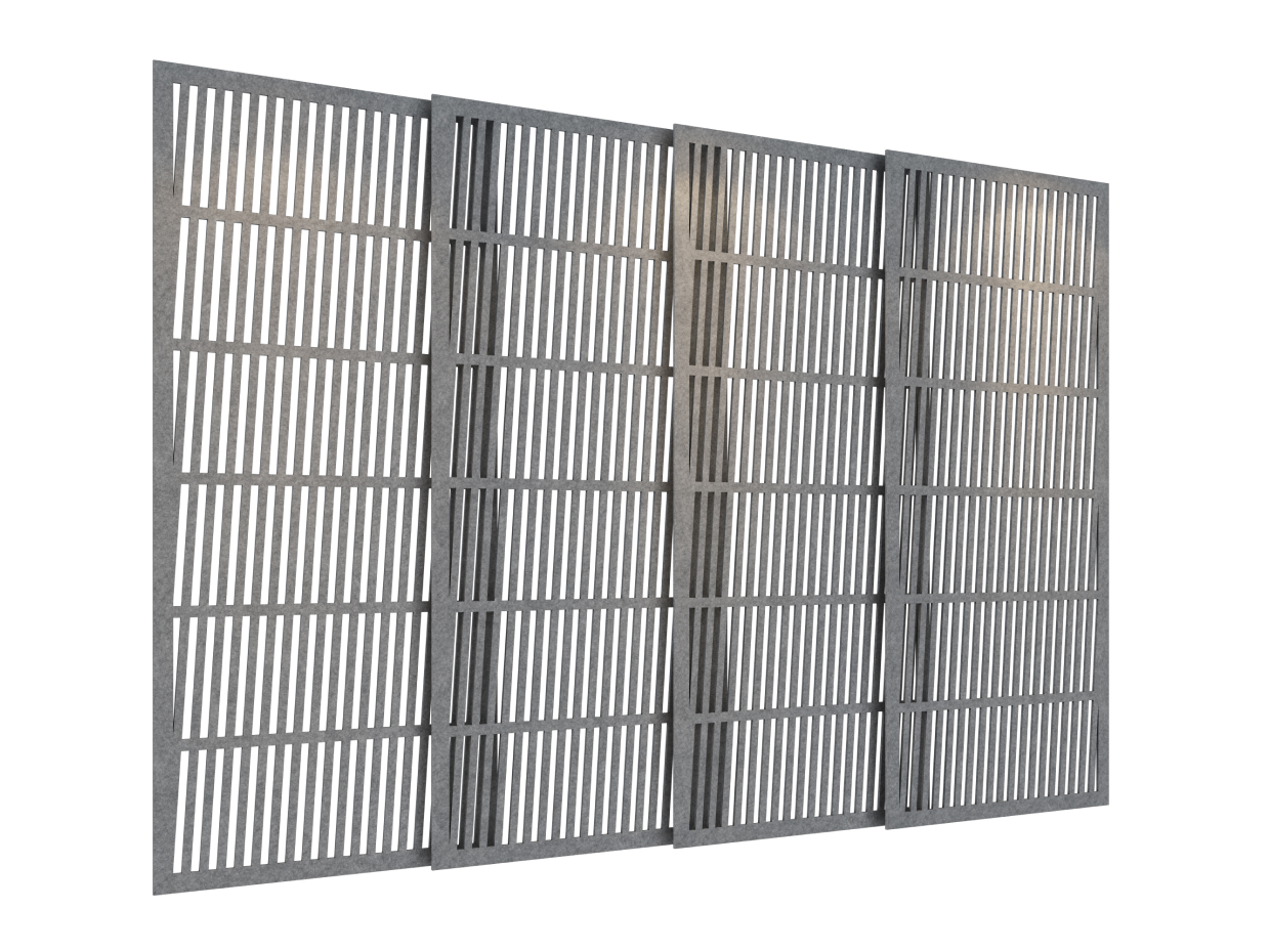 Single Dividers 005 - Sliding Felt Panel | CSI Creative