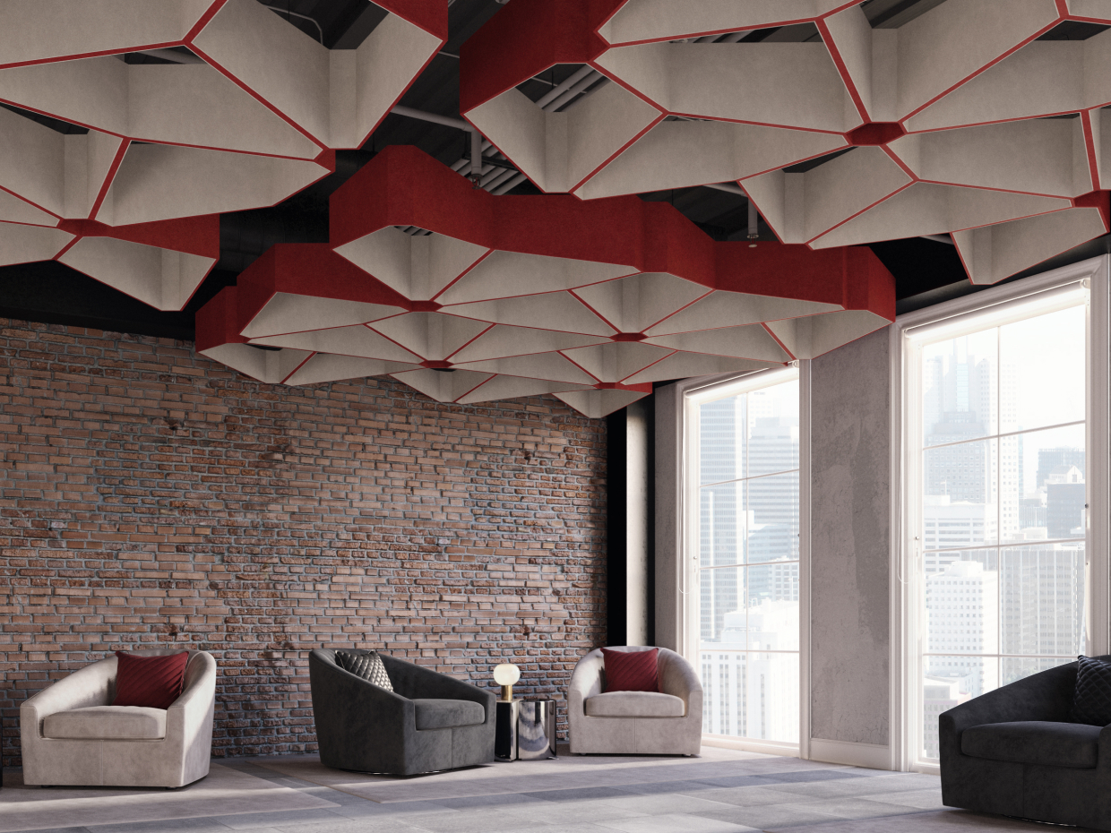 Connect Clouds 002 - Suspended Acoustic Ceiling Clouds | CSI Creative