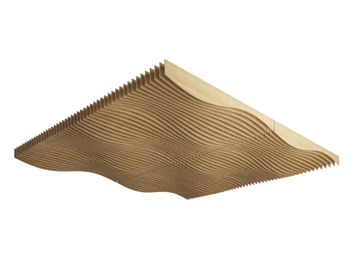 Single Baffles 021 | Wavy Sound Baffles